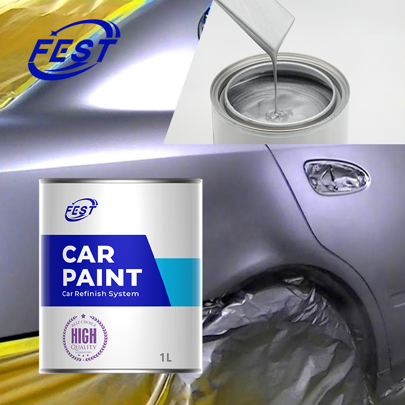 1K Metallic Silver Car Paint Custom Polyurethane Automotive Paint ...