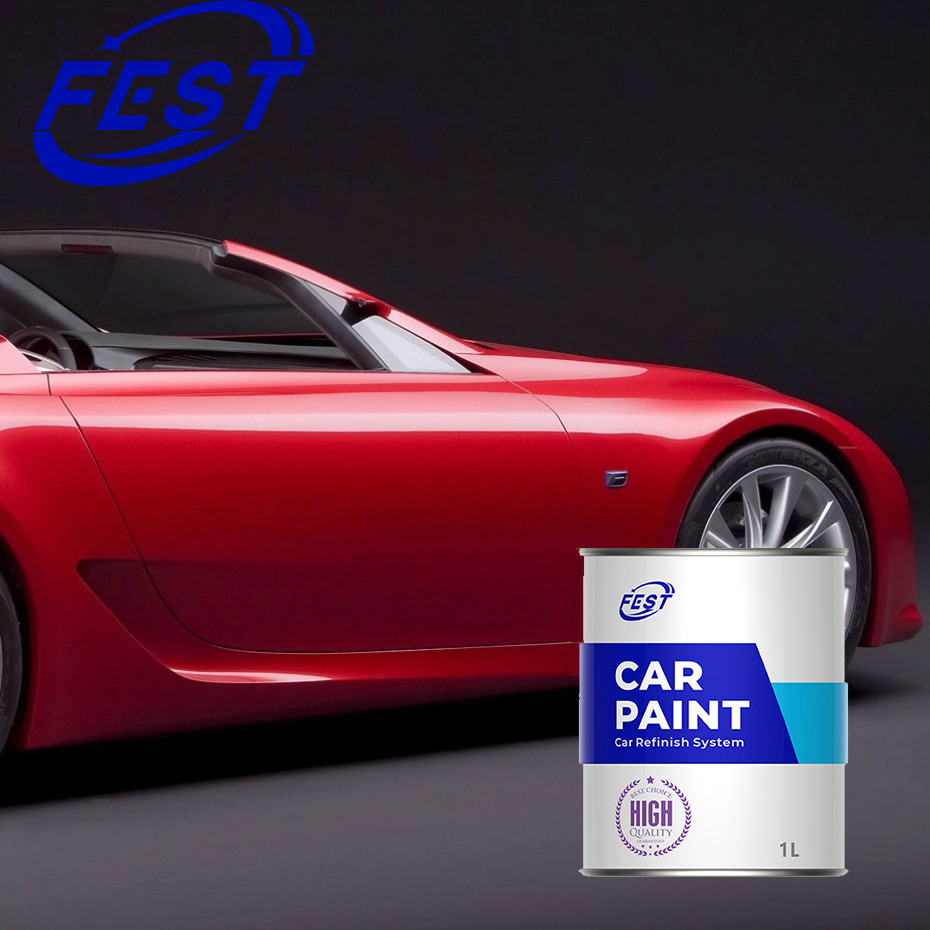 1K Basecoat Red Color For Car Paint Repair Or Change Color Package ...