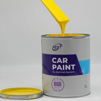 Automotive 2k Paint Paint Yellow Car Refinish Paint Gravity Feed 1.2-1.4mm