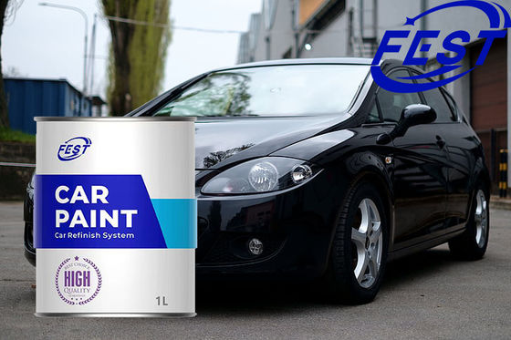 Automotive Body Coating Car Paint 1K Black Solid Color Metallic PU ...