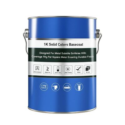 1K Solid Color Basecoat for Metal, Plastic & Wood - Durable Finish